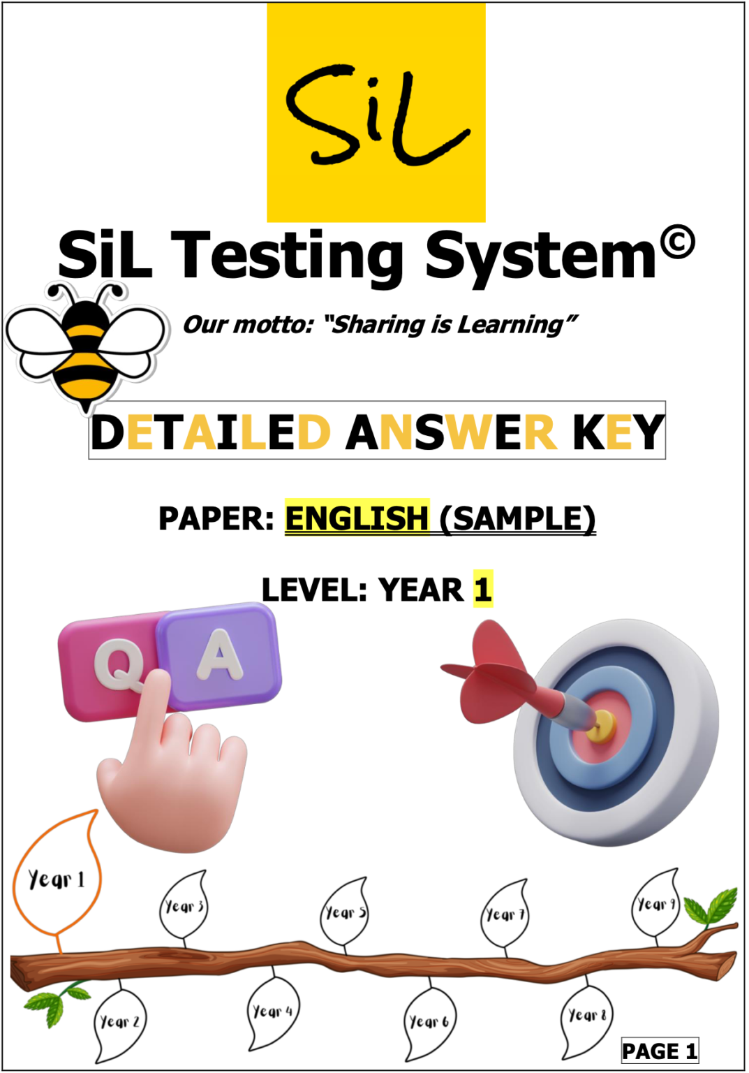 SiL Testing System - Sample Papers, Answer Keys and Curriculum Frameworks