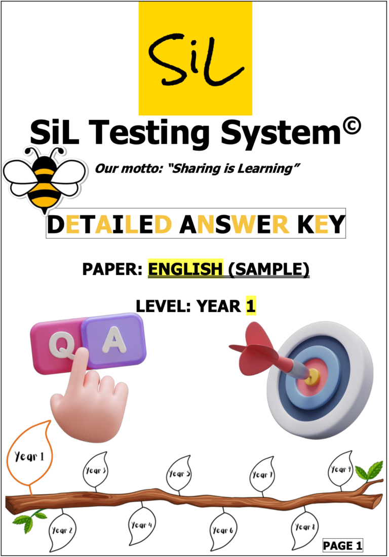 SiL Testing System - Sample Papers, Answer Keys and Curriculum Frameworks