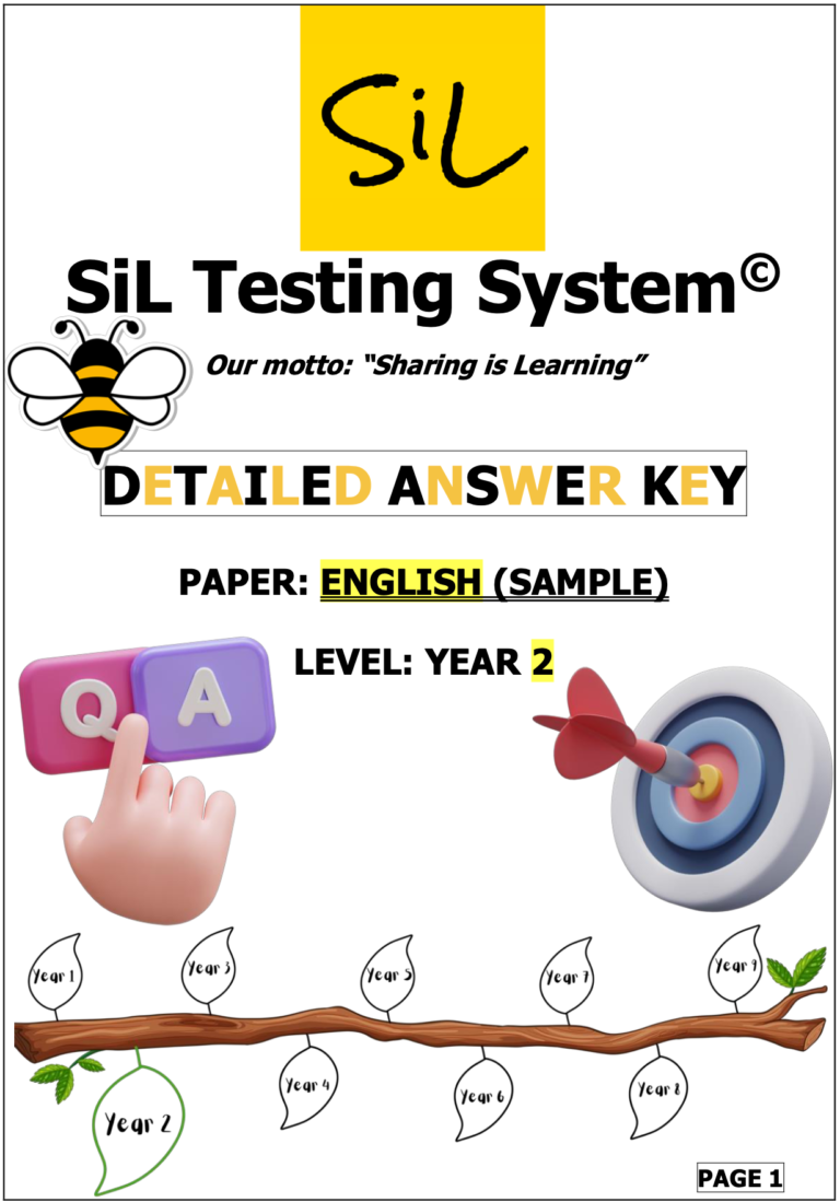 SiL Testing System - Sample Papers, Answer Keys and Curriculum Frameworks