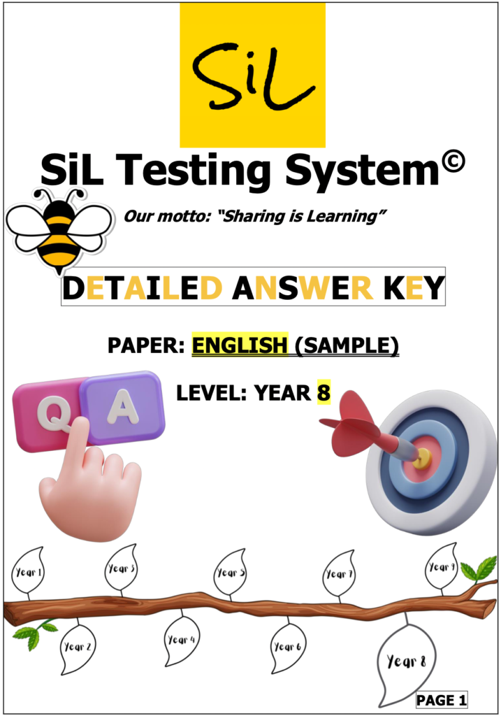 SiL - Sample Papers, Answer Keys and Curriculum Frameworks