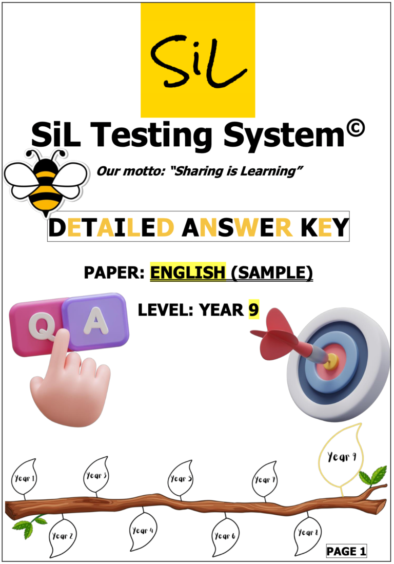SiL Testing System - Sample Papers, Answer Keys and Curriculum Frameworks