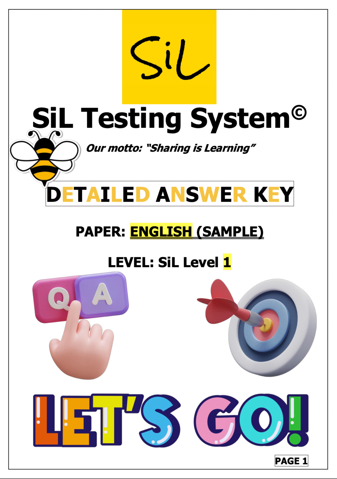 SiL Testing System - English Sample Papers, Answer Keys and Curriculum ...
