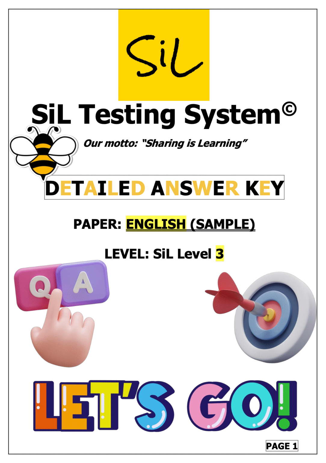 SiL Testing System - English Sample Papers, Answer Keys and Curriculum ...