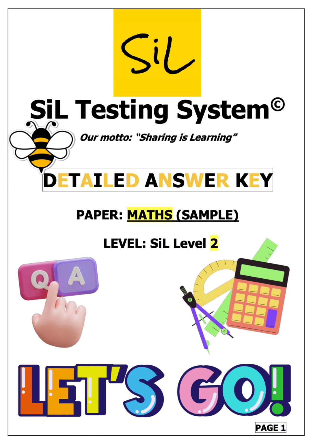SiL Testing System - Maths Sample Papers, Answer Keys and Curriculum ...