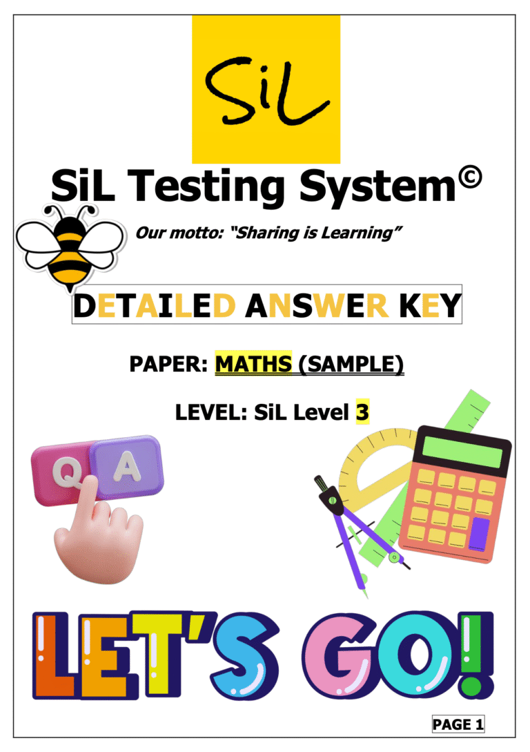 SiL Testing System - Maths Sample Papers, Answer Keys and Curriculum ...