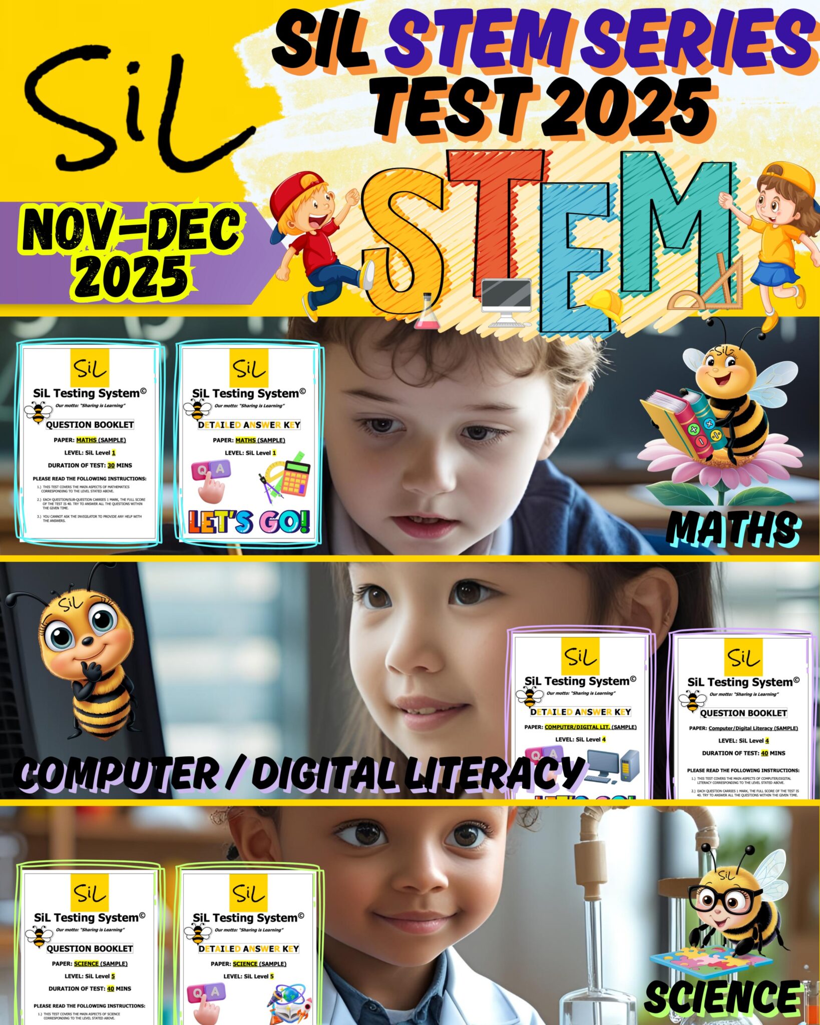 SiL - Key Dates & Info of the STEM Series Test 2025